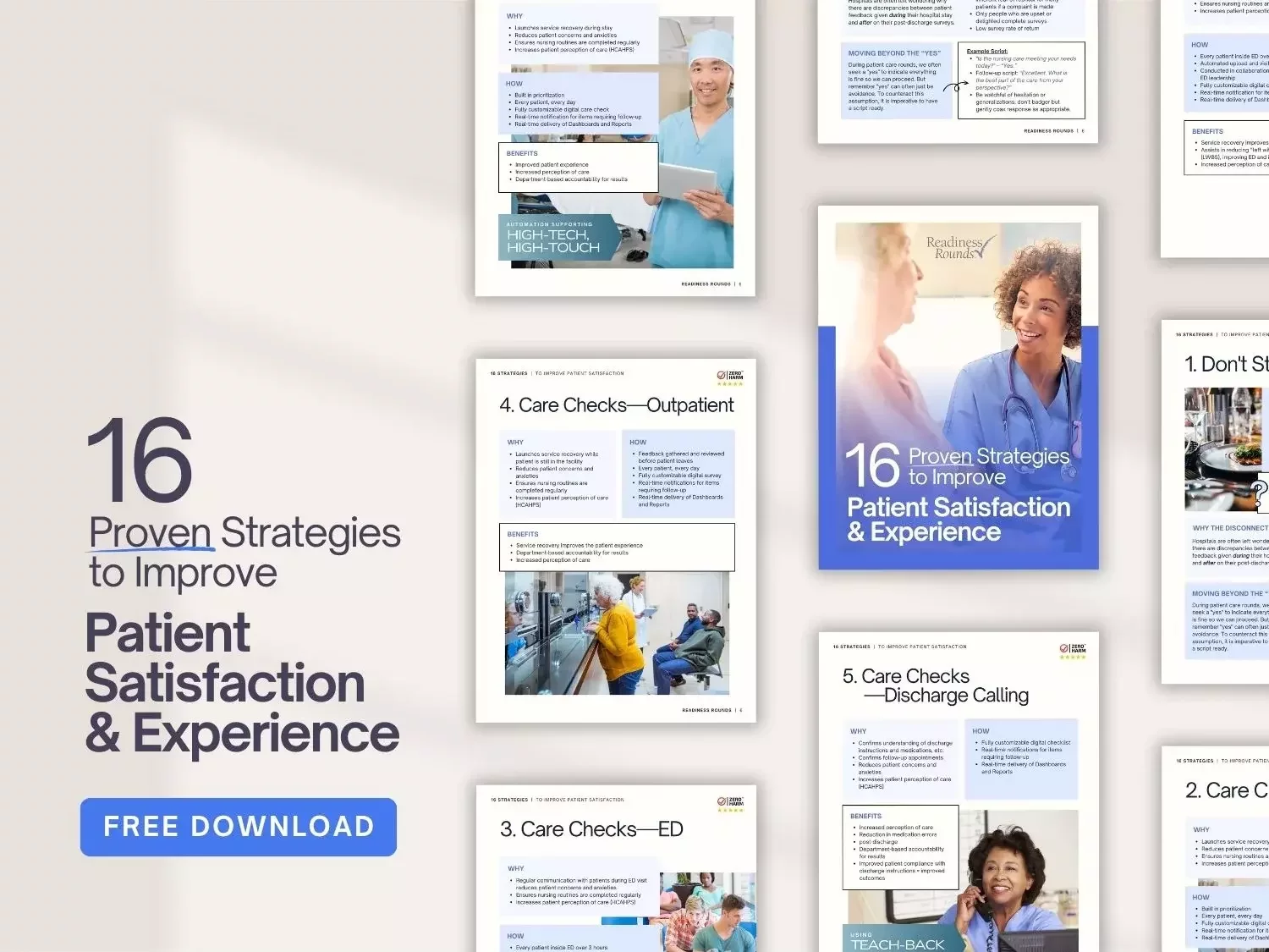 16 Proven Patient Satisfaction Strategies | Readiness Rounds